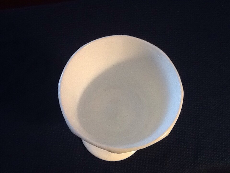White Milkglass Compote - Etsy