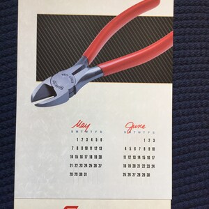 Snap-on Tool Calendar 1989 - Etsy
