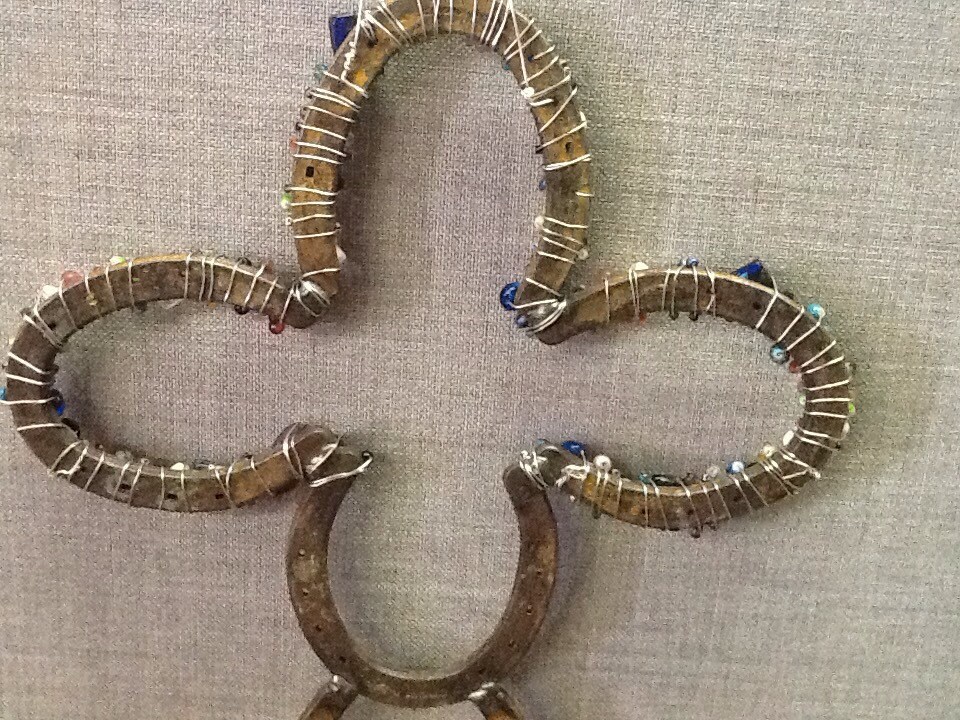 Beaded Horse Shoe Cross - Etsy