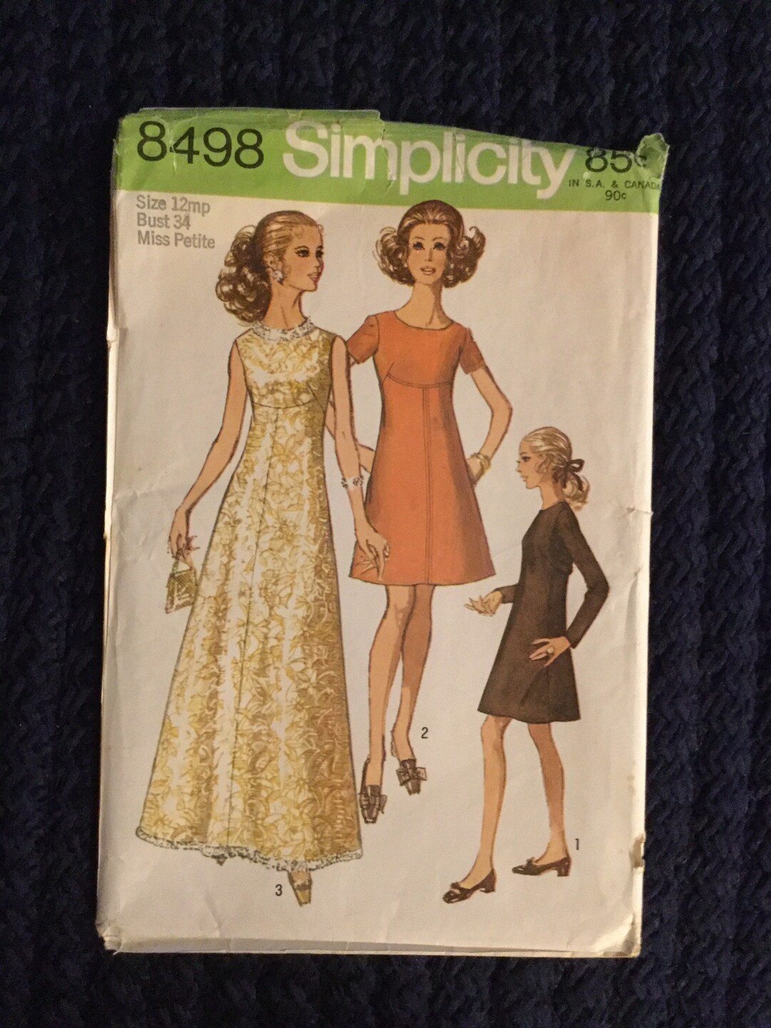 Simplicity Pattern 8498 - Etsy