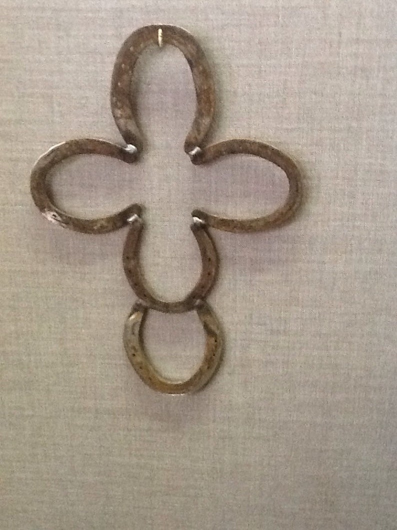 Horse Shoe Cross - Etsy