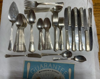 Vintage Wm Rogers Sectional Star Eagle IS Individual Silverplate ...