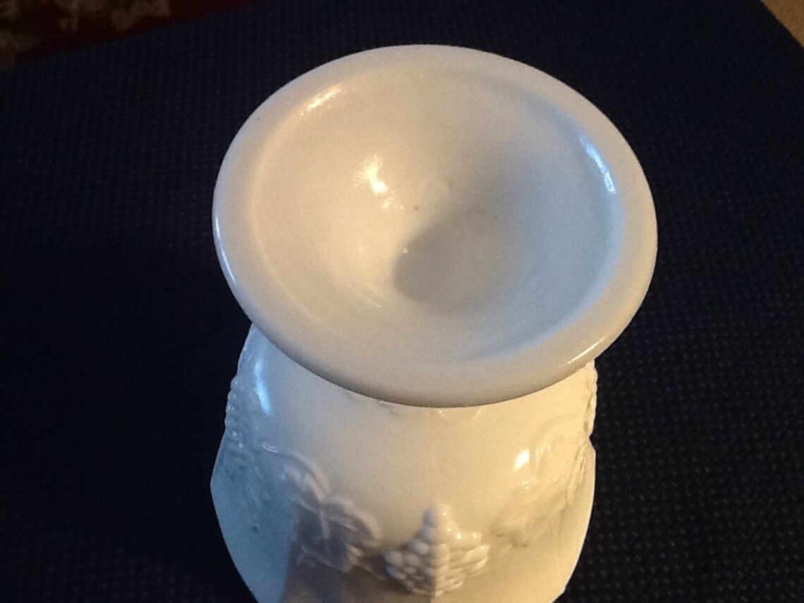 White Milkglass Compote - Etsy