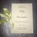 Wedding Ceremony Programs Folded With Ribbon Personalized Color and ...