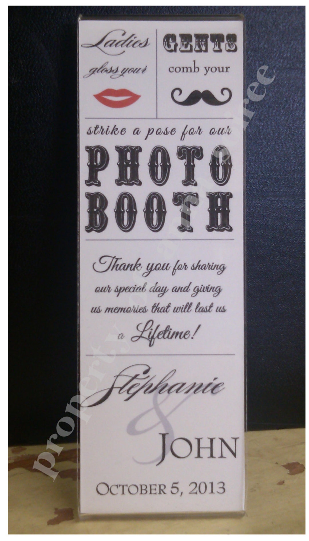 PHOTOBOOTH Frame Insert Vintage Theme Moustache Wedding Photo Booth ...