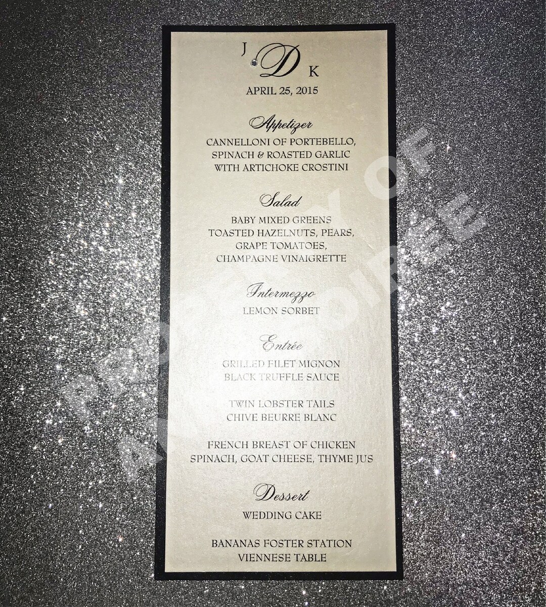 Double Layer MENU CARDS - Etsy