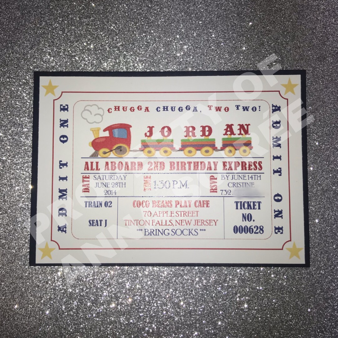 INVITATIONS TRAIN THEME All Aboard for the Cutest Train Invitation Ever ...