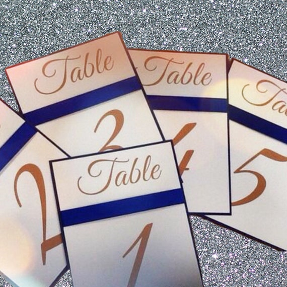 Double Layer TABLE NUMBERS With Ribbon | Etsy