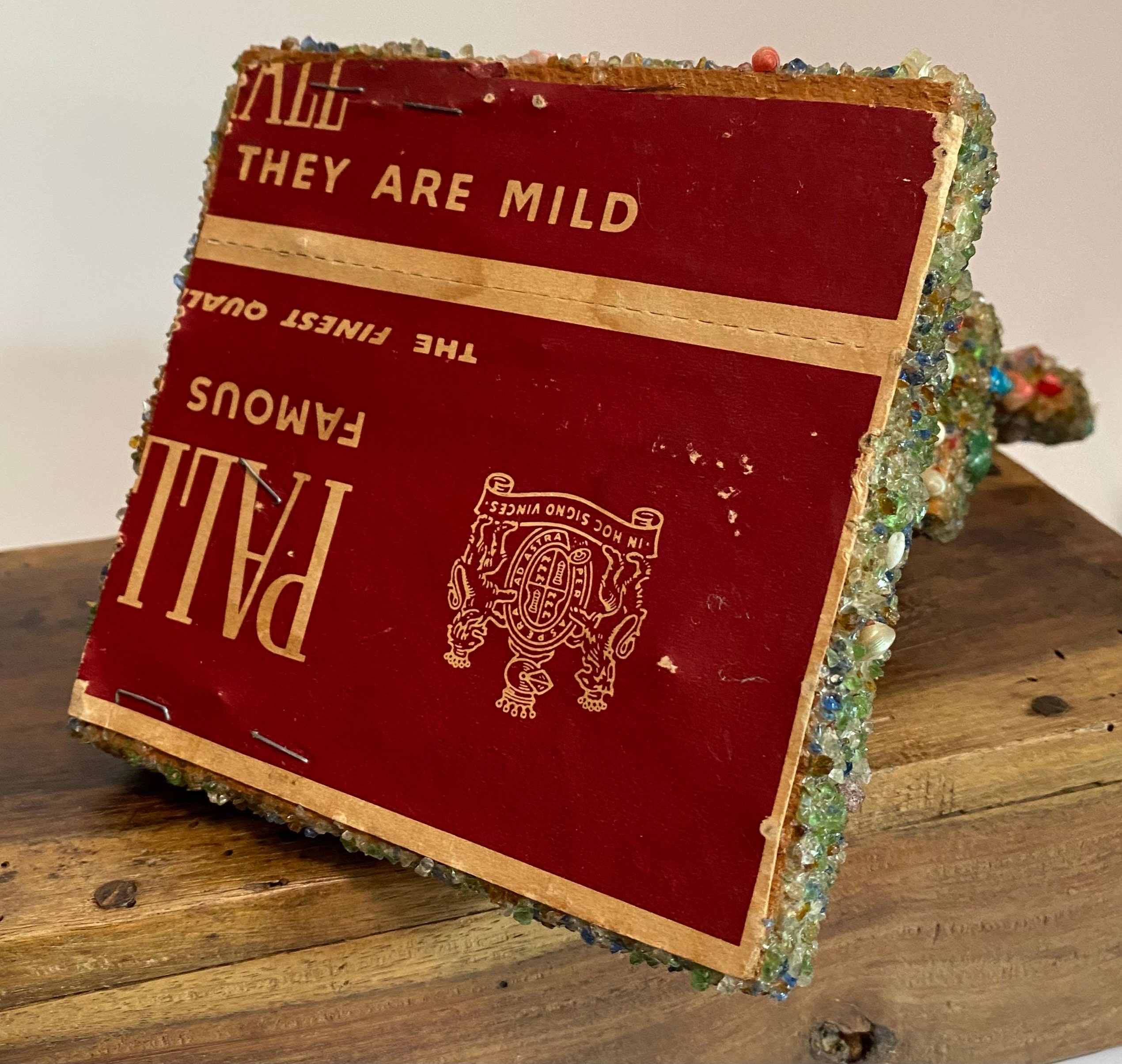 Vintage 40s 50s Tramp Folk Prison Art Handmade Sand Seashell Jesus ...