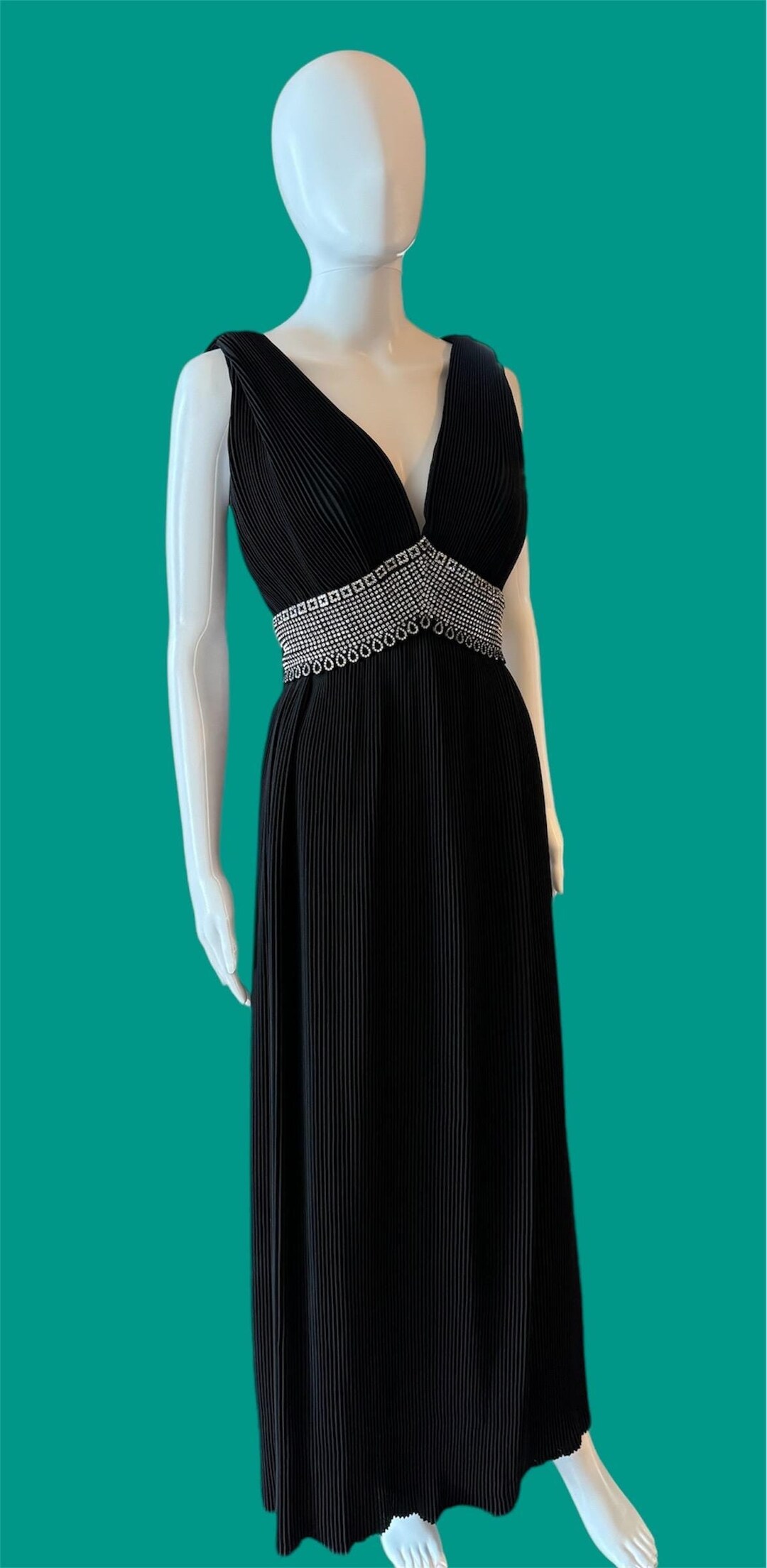 Vintage 60's BOB BUGNAND for Sam Friedlander Couture V Neck Black ...
