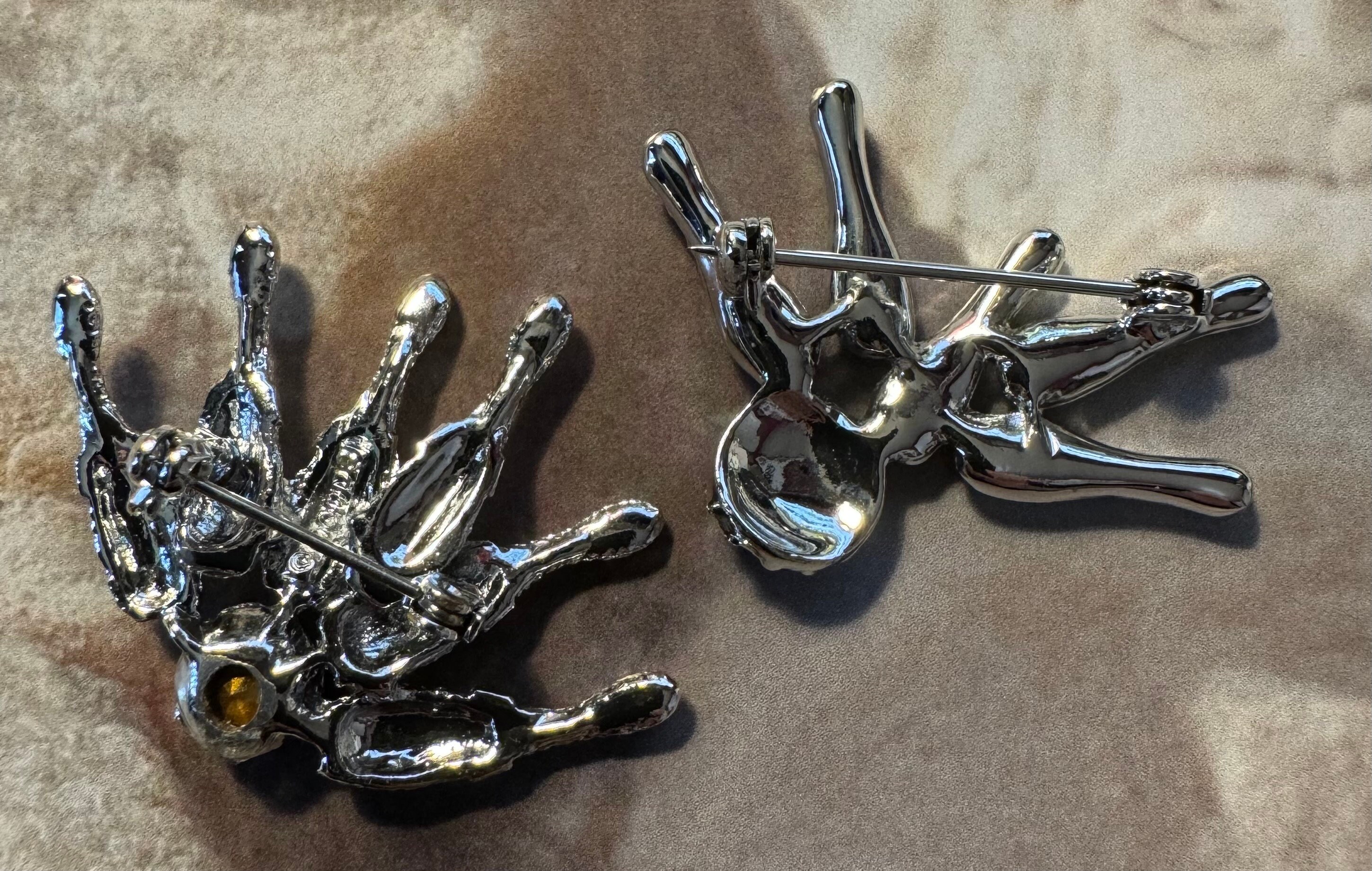 Vintage Strike Bowling Rhinestone Pins Brooches - Etsy