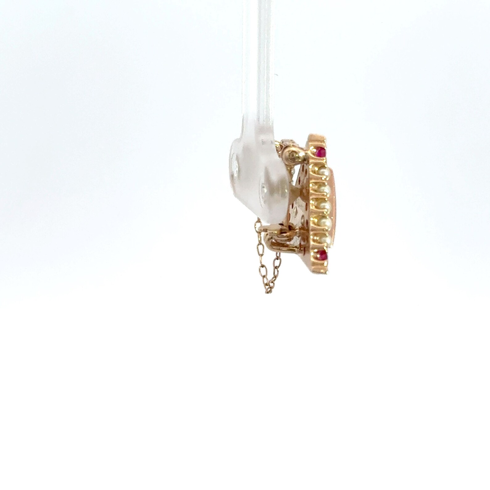 Sigma Kappa Sorority Pin: 10k Yellow Gold, Seed Pearls, Red Enamel - Etsy