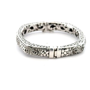 Stunning Hinged Sarda Bali Filigree Sterling Silver Bangle Bracelet - Etsy