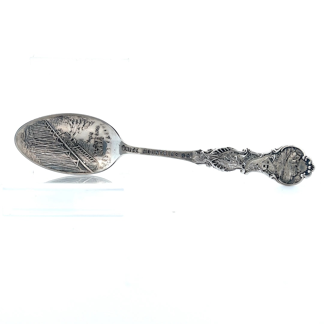Antique Sterling Silver Spoon - Jacob's Ladder Mount Washington Railway ...