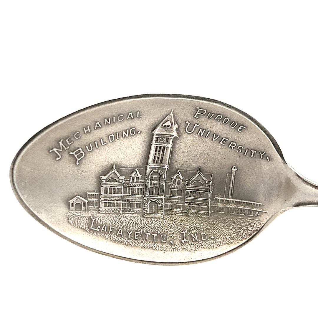 Vintage Heavilon Hall Sterling Silver Souvenir Spoon: Purdue University ...