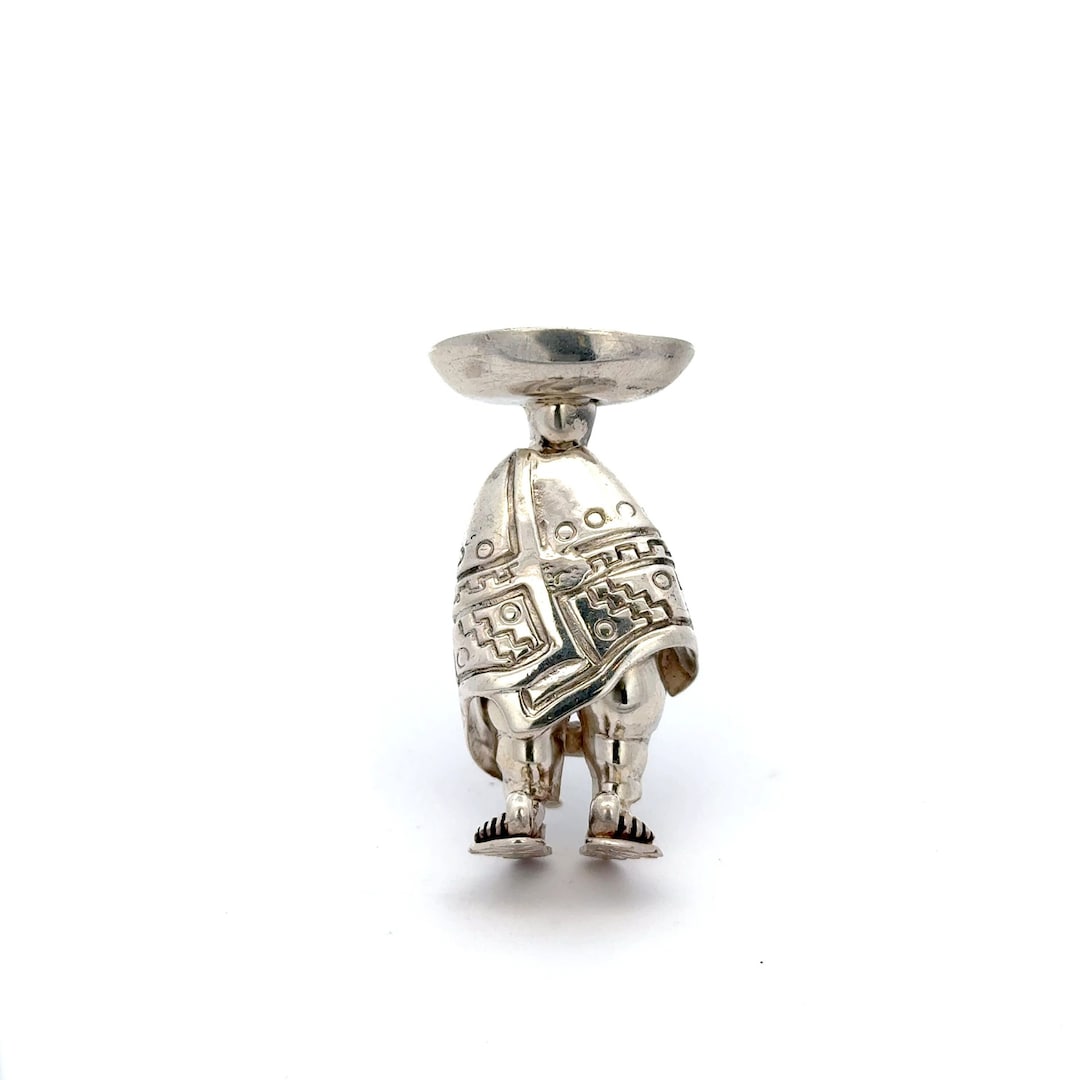 Signed Saul Mexico Sterling Silver Man in Sombrero Pin Brooch Mid ...
