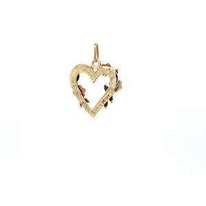 Tri Color Heart Flower Pendant Necklace Romantic & Feminine Gift for ...