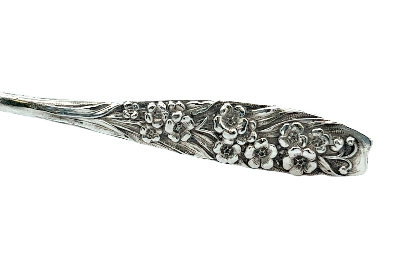 Antique Forget-me-not Flora Pattern Sterling Silver Demitasse Spoon ...