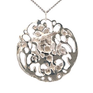 Sterling Silver Art Nouveau Gargoyle Filigree Pendant - Gothic Design ...