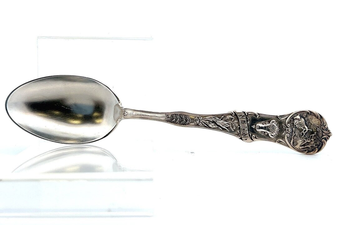 Vintage Sterling Silver Indiana Souvenir Five O'clock Spoon ...