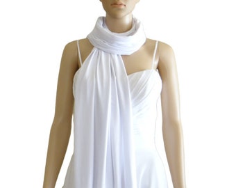 Long White Scarf | Etsy