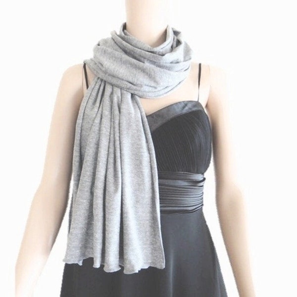 Grey Scarf - Etsy