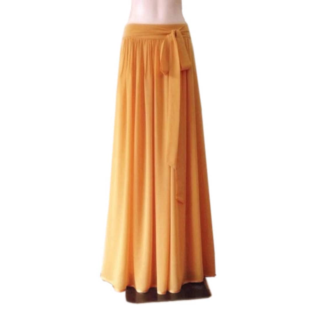 Copper Bridesmaid Skirt. Long Evening Skirt. Copper Maxi Skirt. Chiffon ...