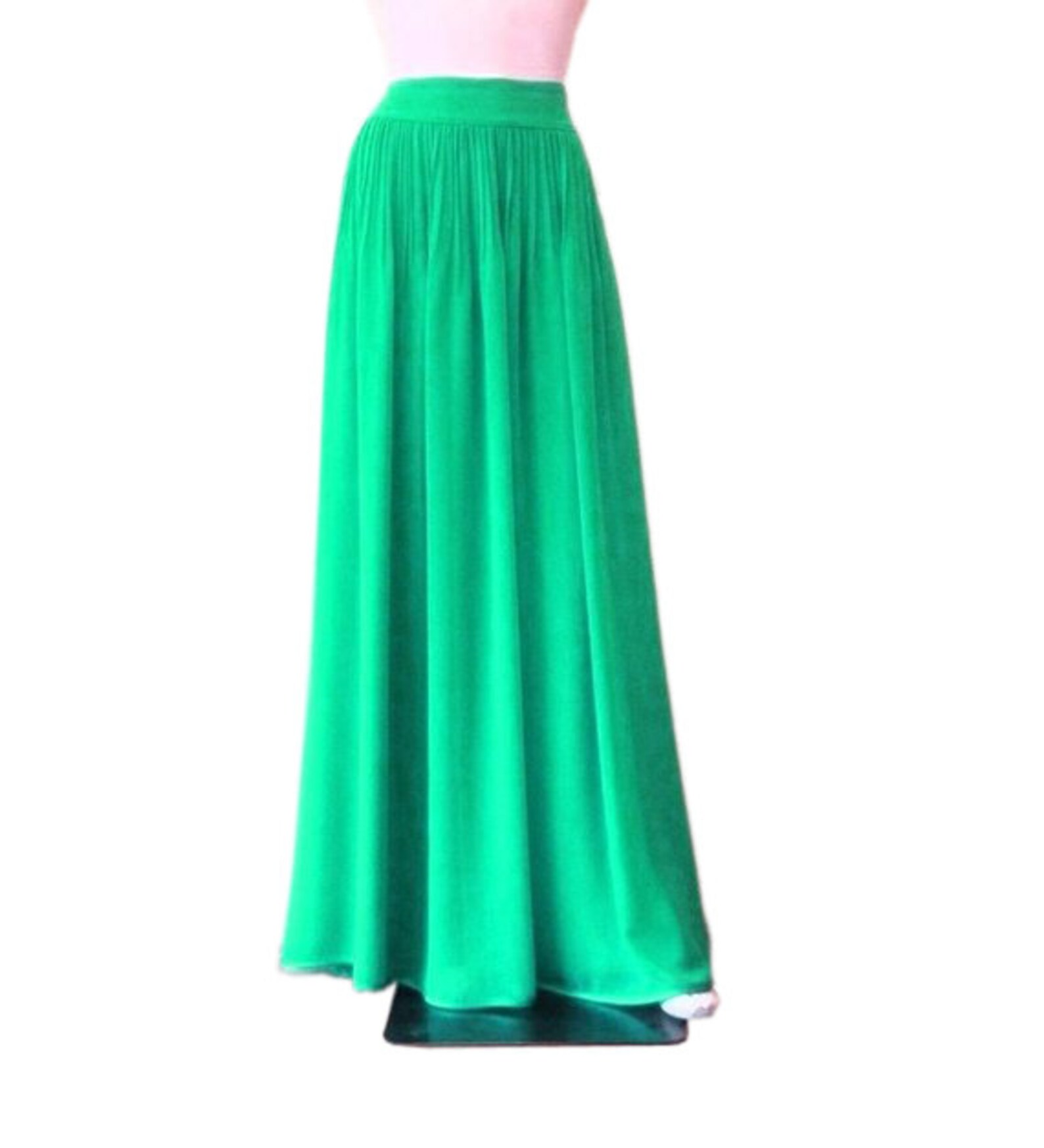 Shamrock Maxi Skirt. Shamrock Bridesmaid Skirt. Long Evening Skirt ...