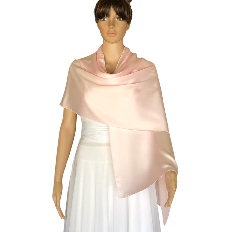 Pink Satin Scarf Shawl - Etsy