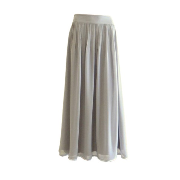 Chiffon Maxi Skirt - Etsy