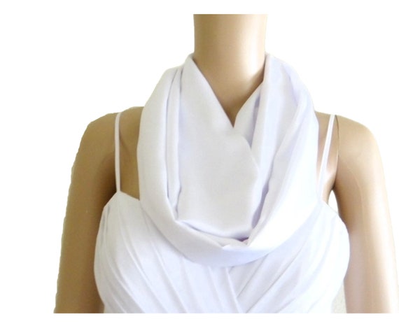 White Loop Scarf
