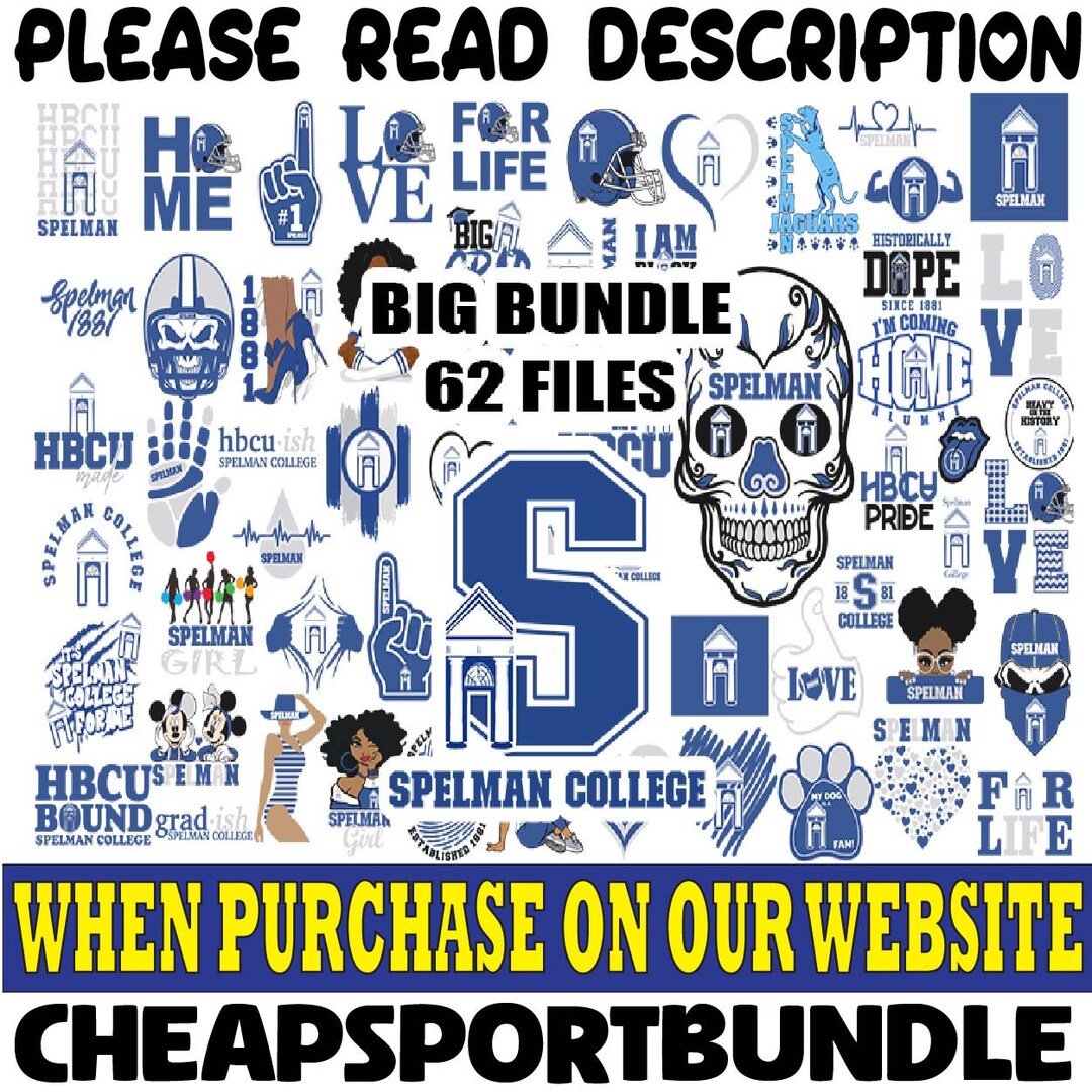 Spelman College Svg HBCU Svg Collections HBCU Svg Football - Etsy