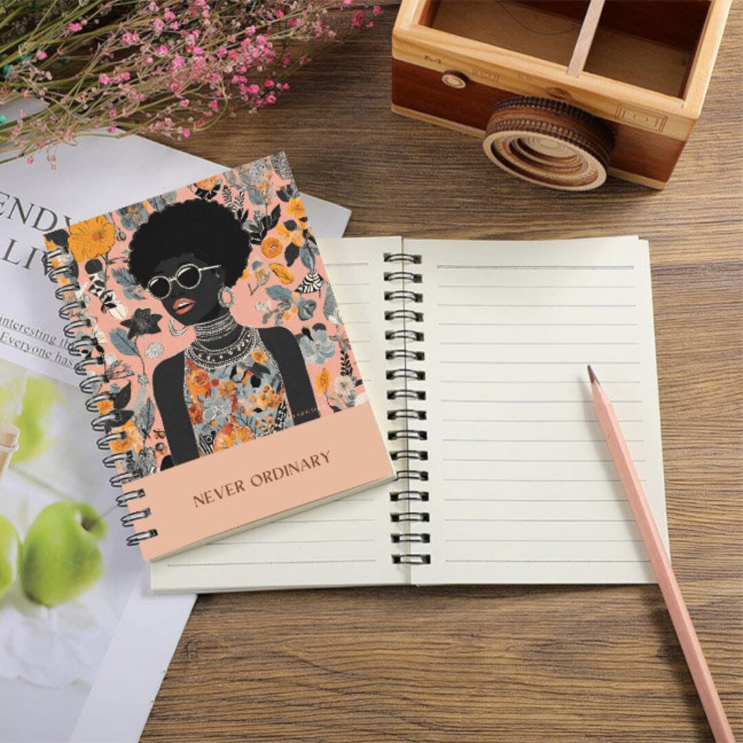 Black Women Notebook, Manifest Journal, Black Girl Gifts, Black Art ...