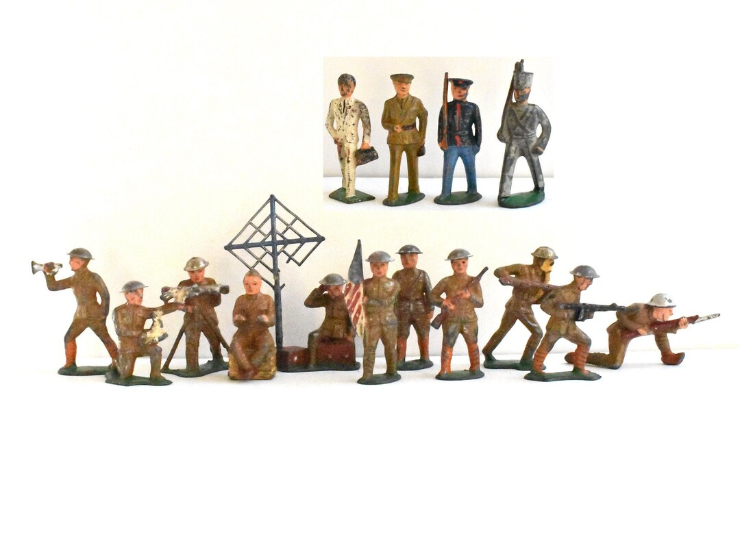 Antique WWI Barclay Lead Soldiers Set of 15 - Etsy