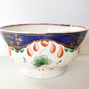 Antique 19th-century Gaudy Welsh Rose Luster Tea Leaves Waste - Etsy