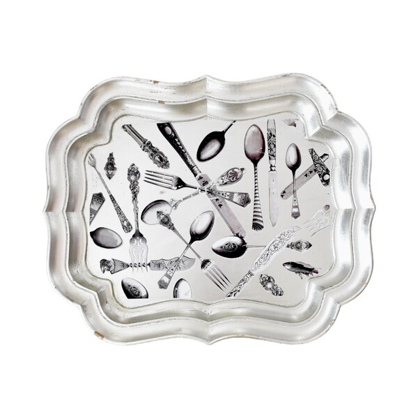 Decoupage Silver Tray - Etsy