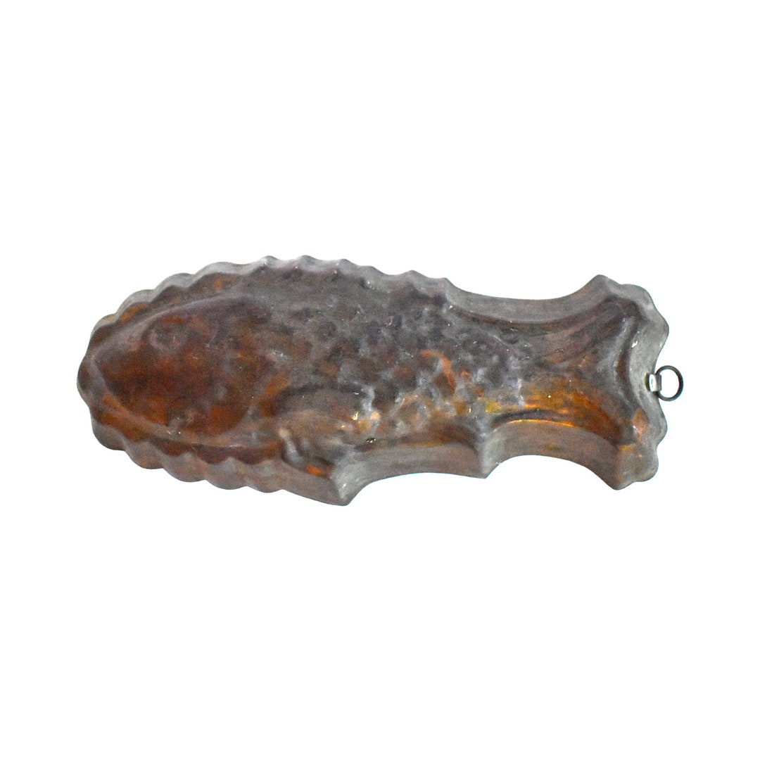 Antique Copper Tin-lined Fish Mould - Etsy