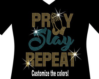 Slay Repeat Shirt - Etsy