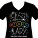 Crazy Bingo Lady RHINESTONE Bingo Game Lover, Funny Bingo T, I Love ...