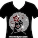 Beautiful Afro Lady With Flower RHINESTONE Mega Bling Shirt, Woman's ...