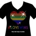 Pride Rhinestone Shirt Rainbow Heart Bling Shirt Rhinestone - Etsy
