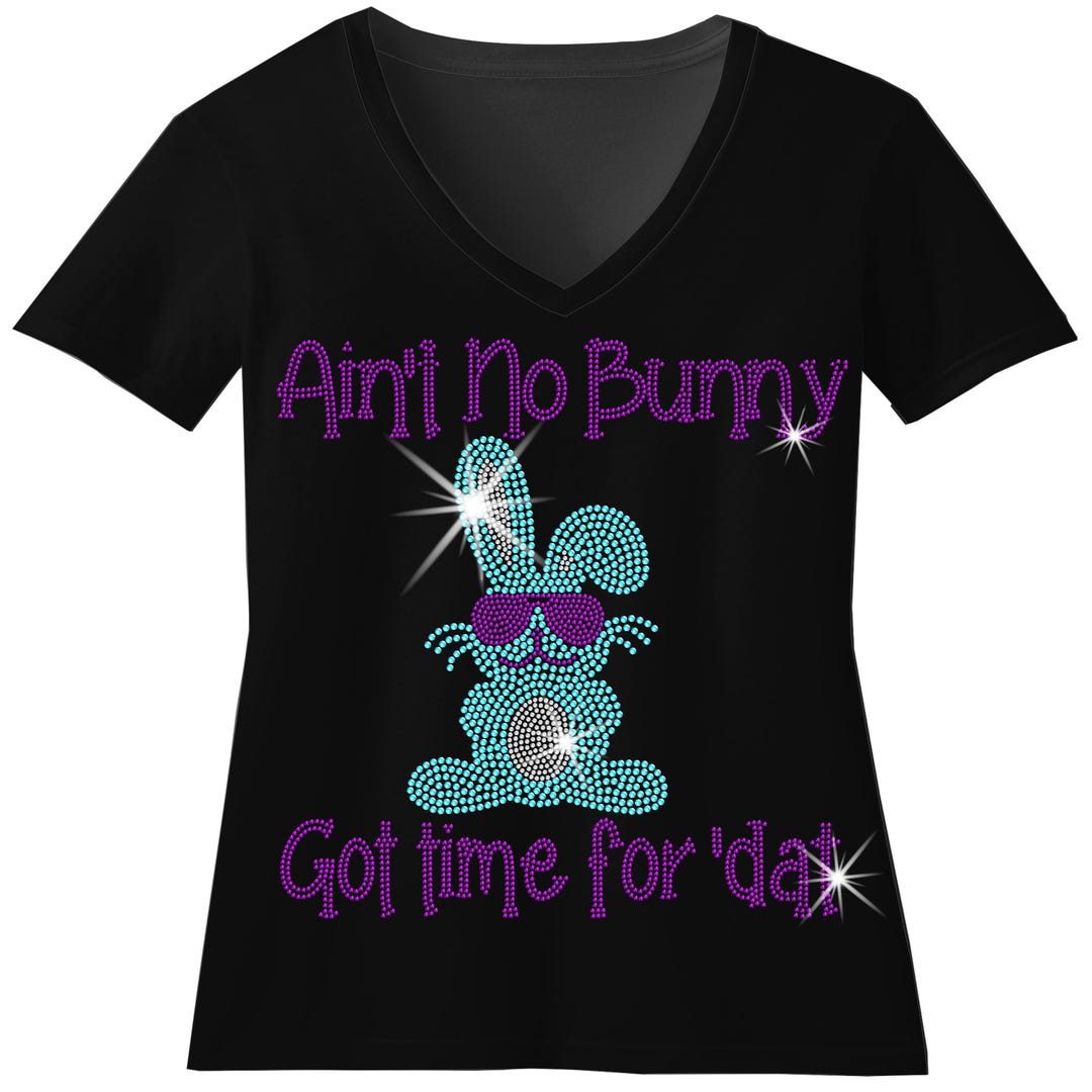 Happy Easter Rhinestone Bling Shirt Cute Girls Easter Party Sparkle ...
