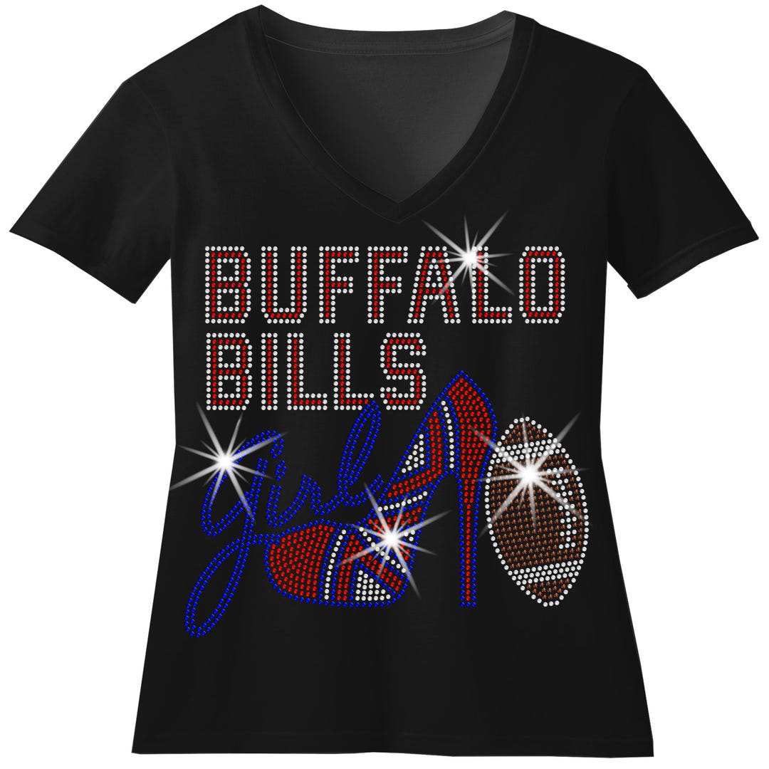 Custom Football Team and Colors RHINESTONE Mega Bling Shirt, Football ...