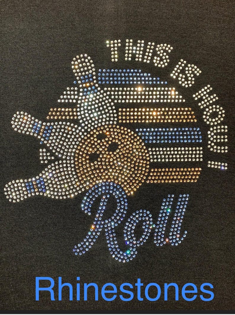 That's How I Roll - Bowling RHINESTONE Mega Bling Shirt, Strike Bling ...