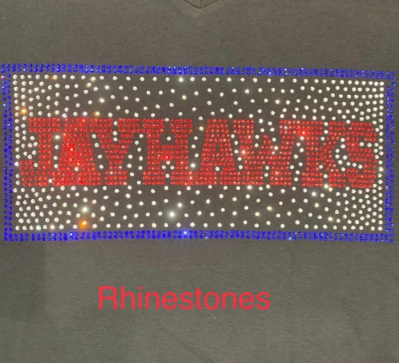Custom Word in a Rectangle Ombre Box RHINESTONE Bling Shirt, Custom ...