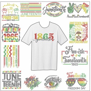 Juneteenth Rhinestone Unisex Shirt, Free-ish 1865, June Teenth ...