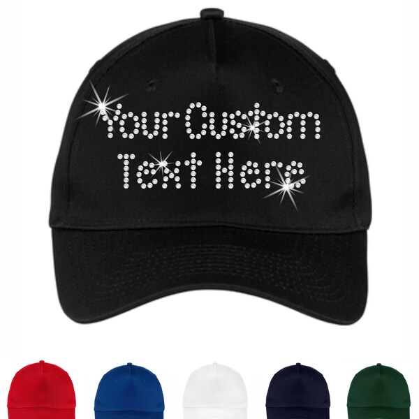 Rhinestone Cap - Etsy