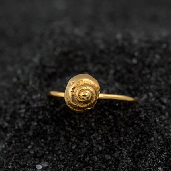 Silver Seashell Ring - Etsy