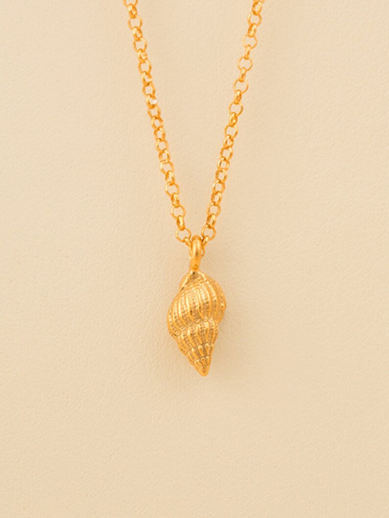 Silver Snail Pendant Periwinkle Shell Beach Wedding Summer - Etsy