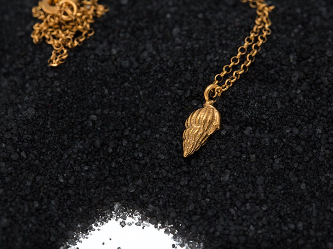 Silver Snail Pendant Periwinkle Shell Beach Wedding Summer - Etsy